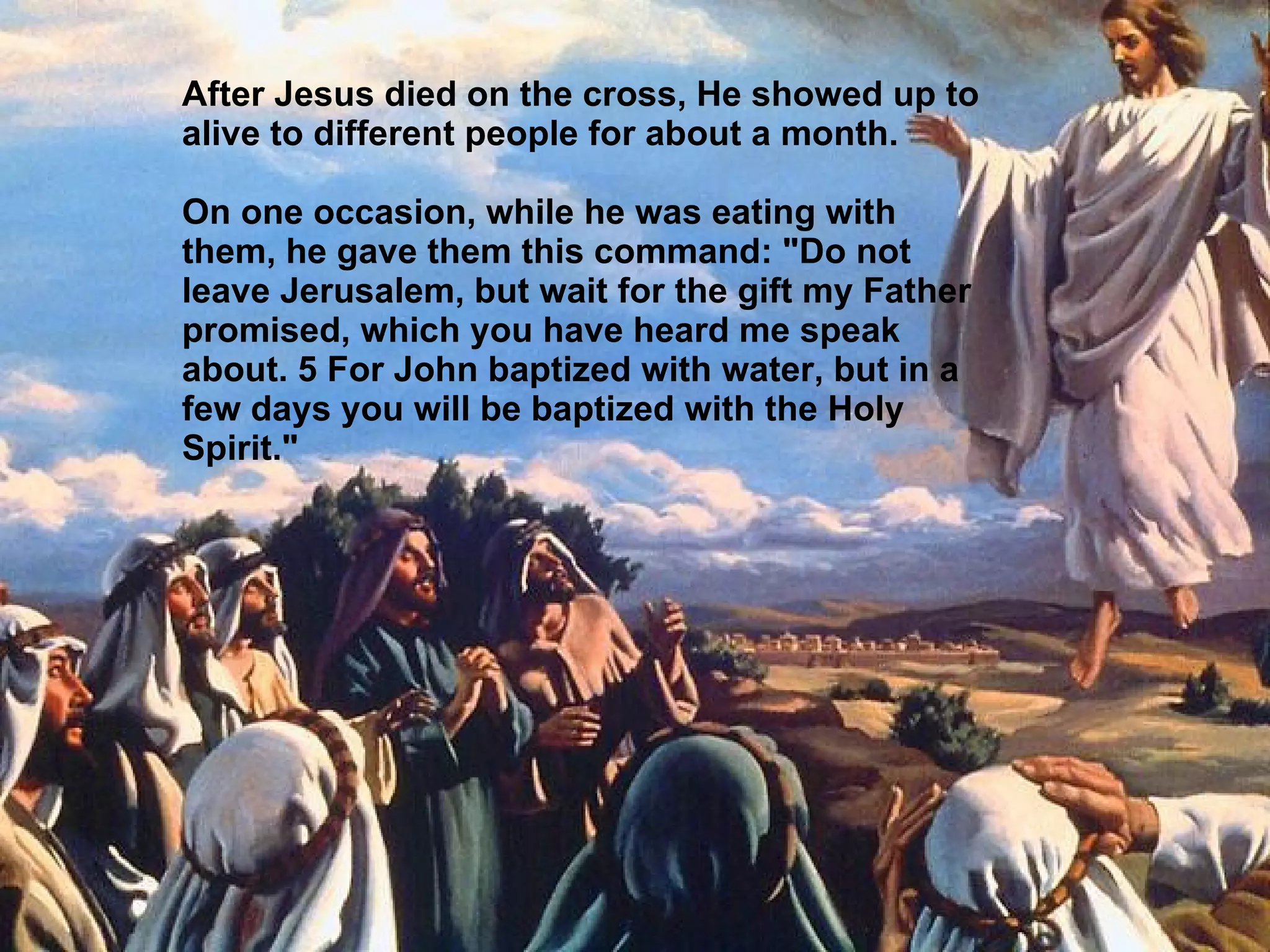 To Kids on the Acts 2 Sharing of Jesus | PPT