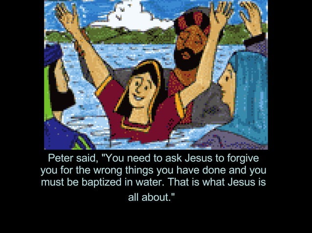 To Kids on the Acts 2 Sharing of Jesus | PPT