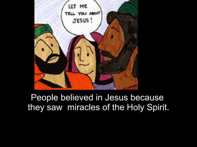 To Kids on the Acts 2 Sharing of Jesus | PPT