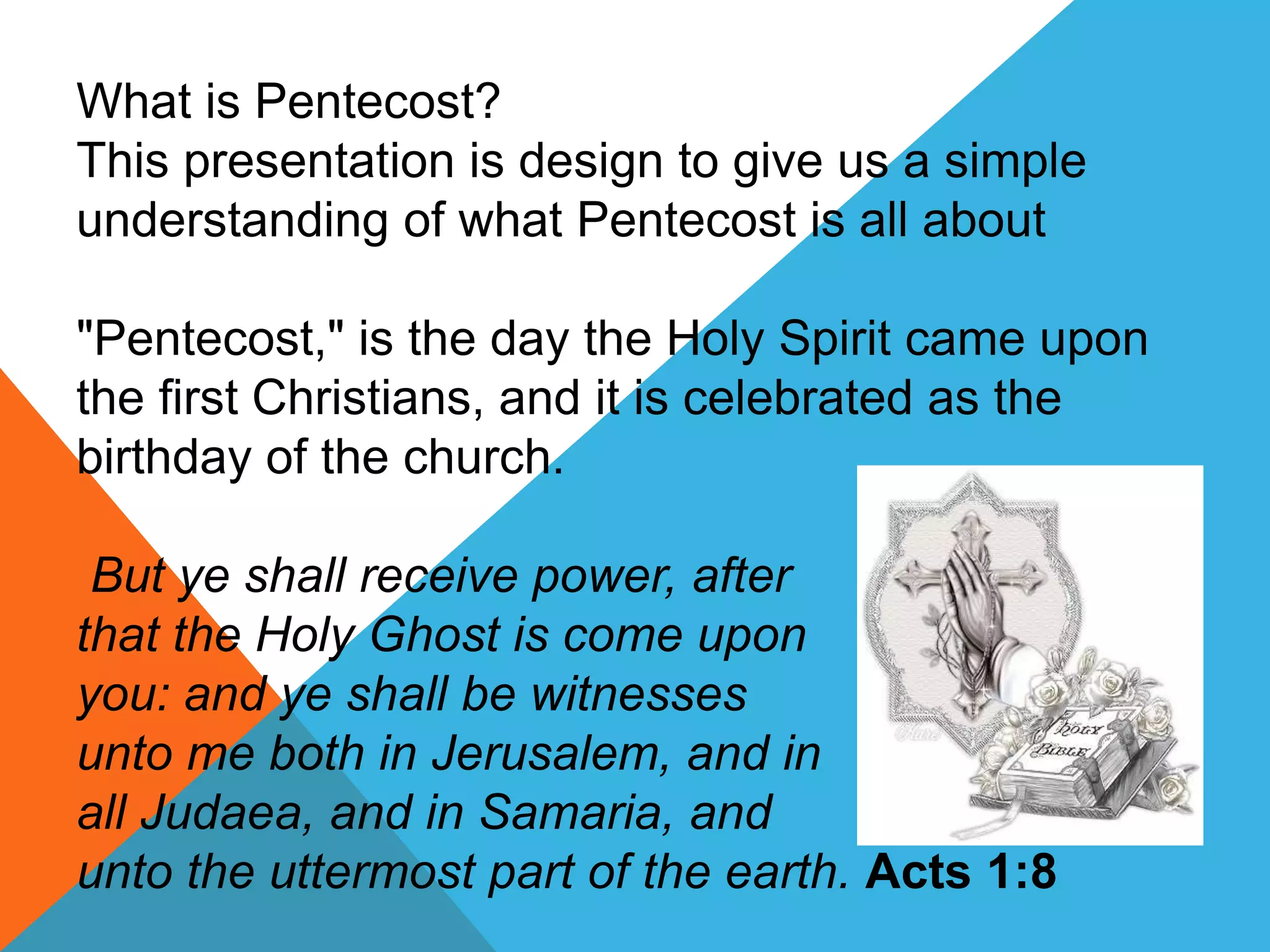 Pentecost 101 Ppt