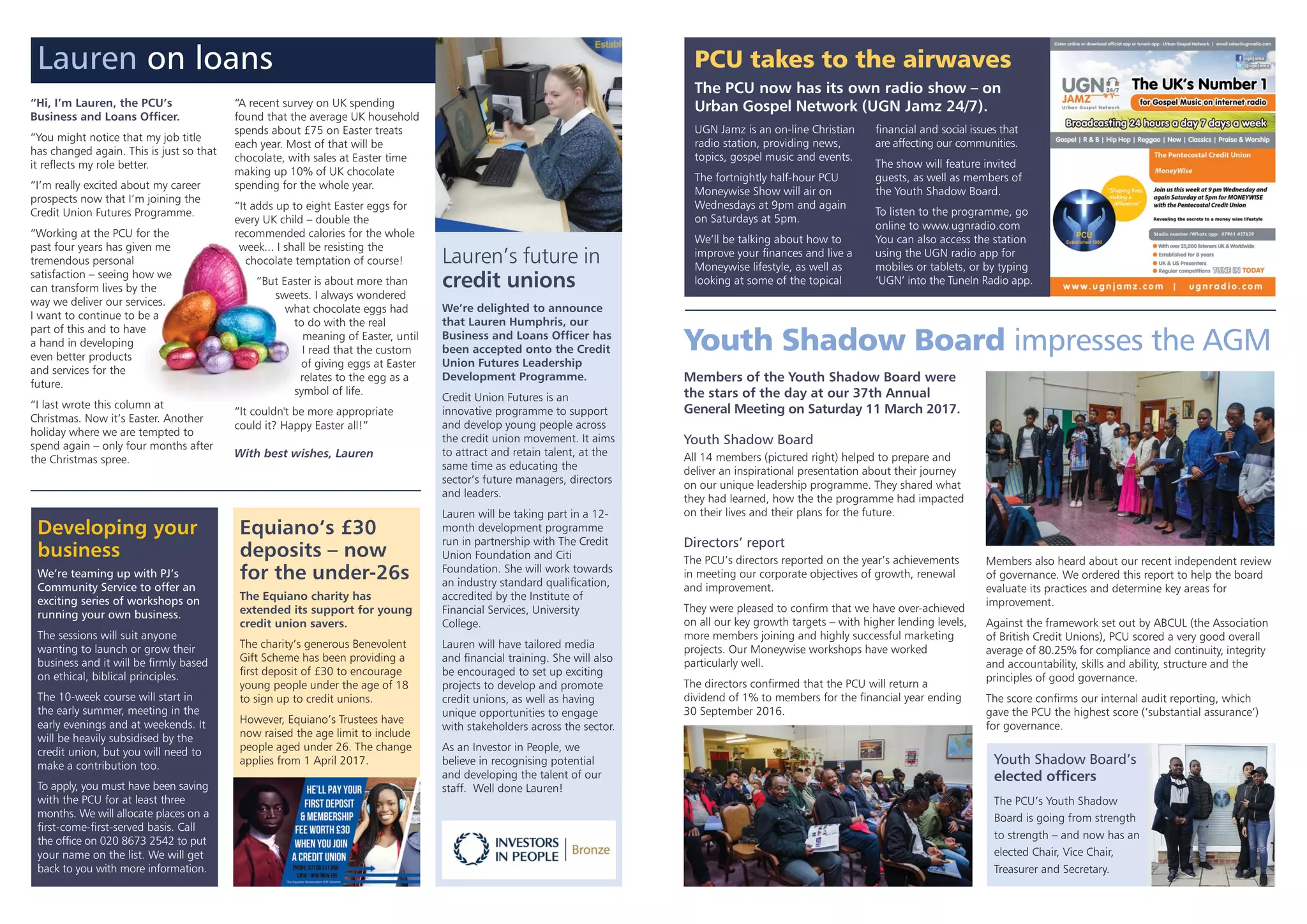 Pentecostal Credit Union (PCU) ranked in top 10 credit unions | PDF