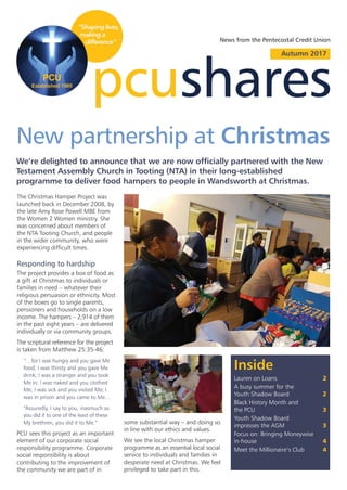 PCU - New Partnership at Christmas - 2017 (PCU Shares - Newsletter ...
