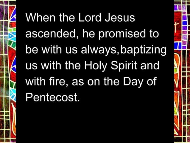 Pentecost Communion | PPT