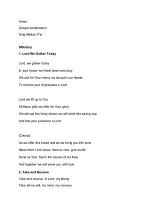 Pentecost sunday | DOCX