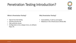 Web Application Penetration Testing | PPT