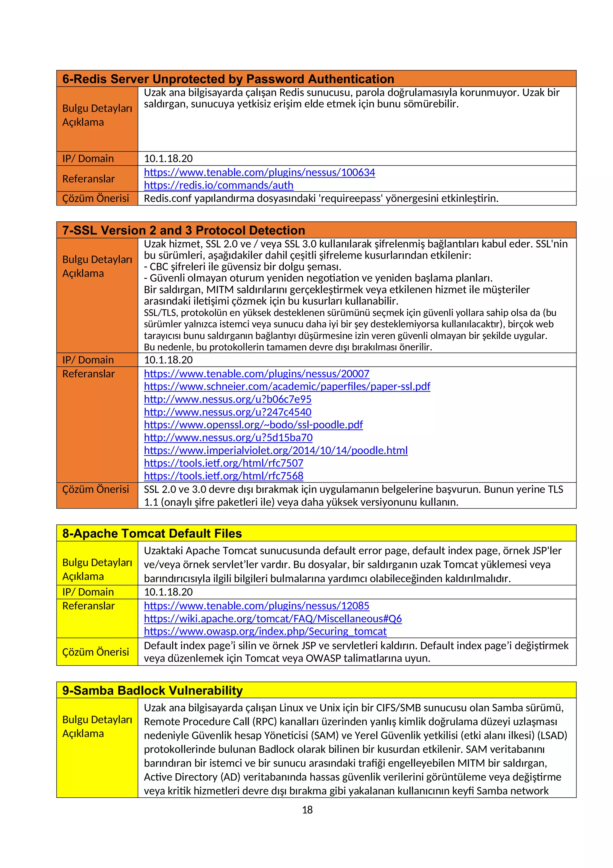 Pentest rapor örnek | PDF