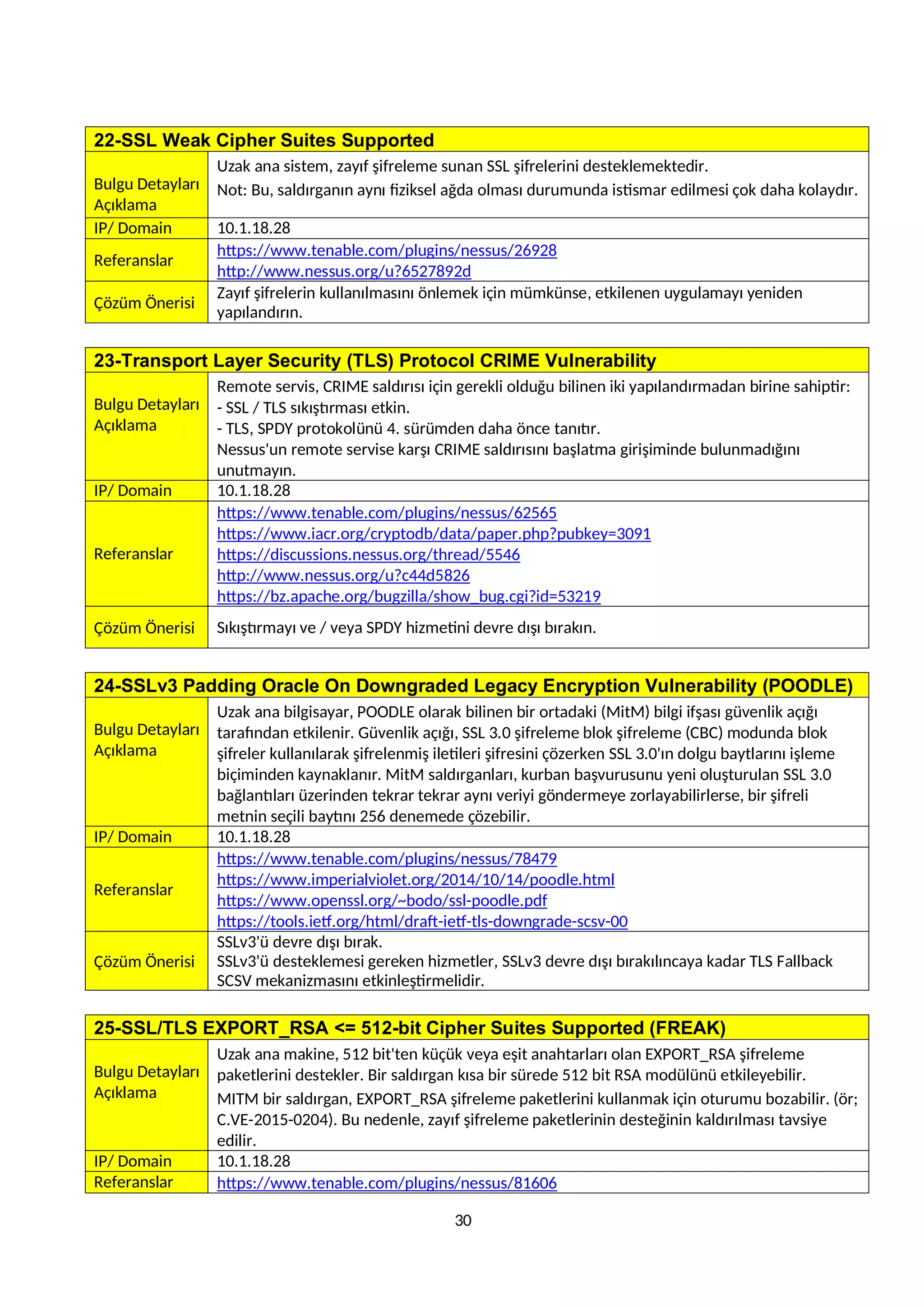 Pentest rapor örnek | PDF