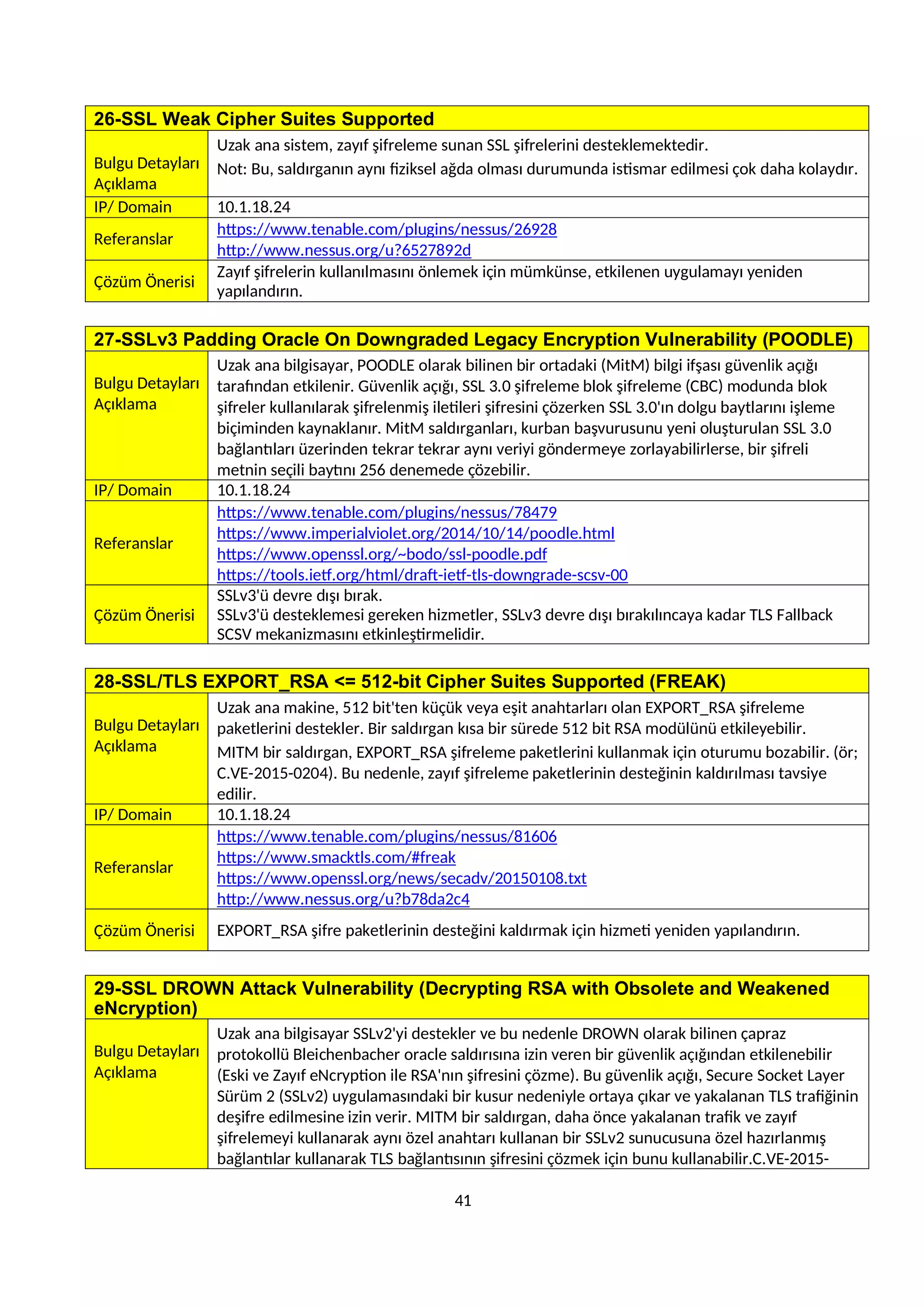 Pentest rapor örnek | PDF