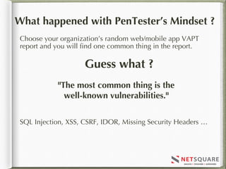 Pentester's Mindset! - Ravikumar Paghdal | PDF