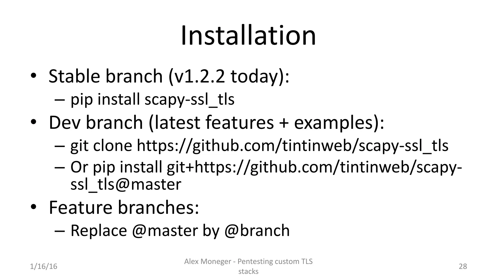 Pentesting custom TLS stacks | PPTX