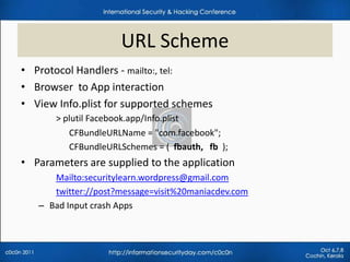 Pentesting iPhone applications | PPT | Free Download