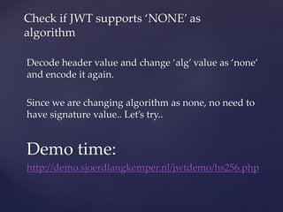 Pentesting jwt | PPT