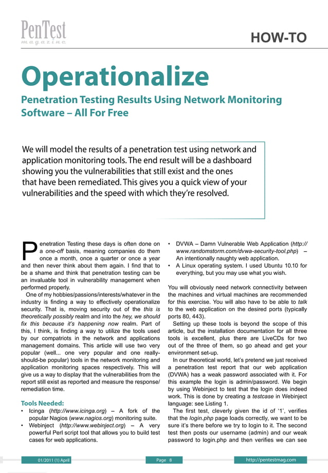 Penetration Testing Magazine | PDF