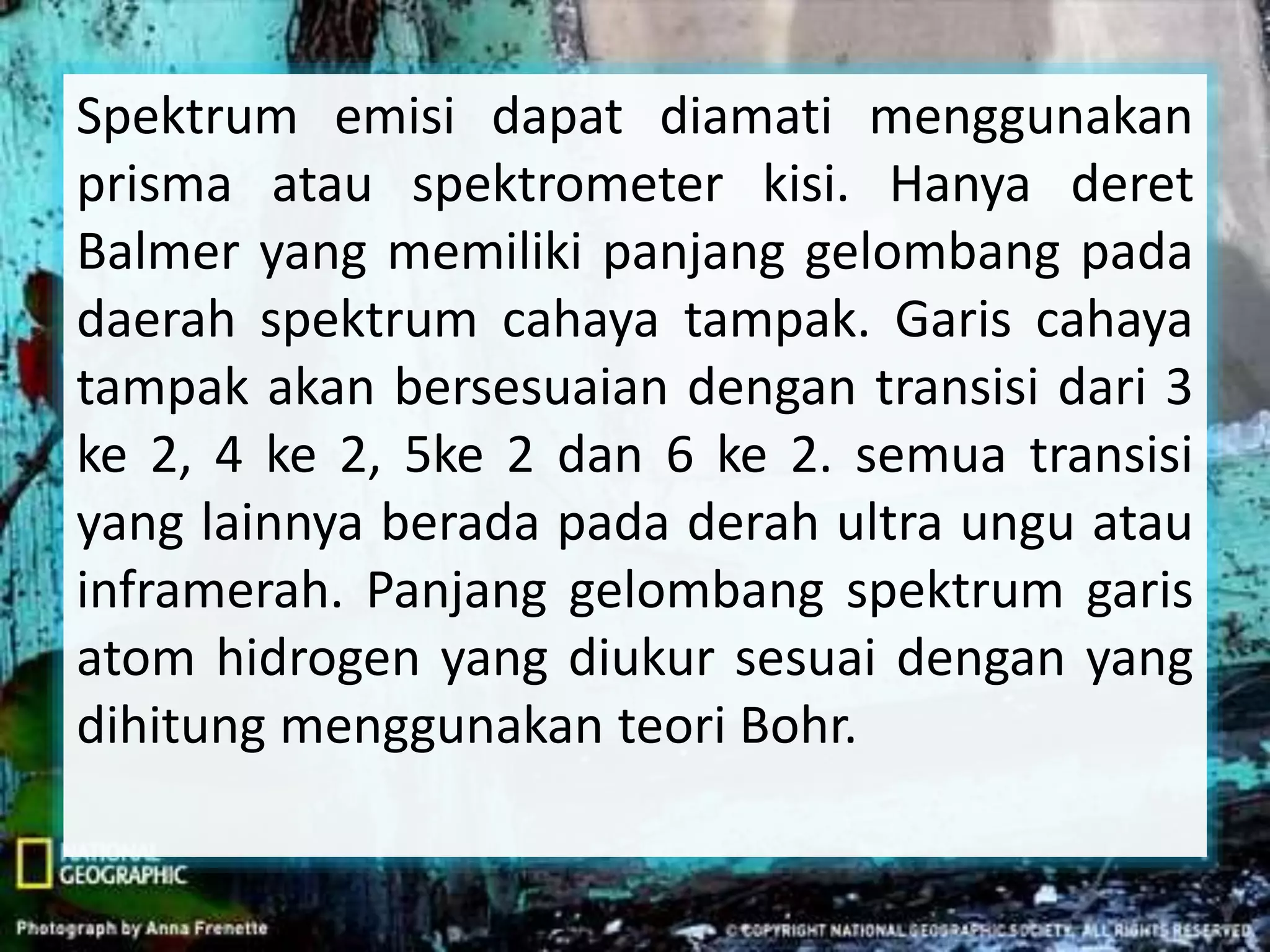 teori Bohr tentang Atom Hidrogen | PPTX