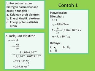 teori Bohr tentang Atom Hidrogen | PPTX