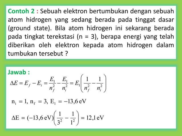 teori Bohr tentang Atom Hidrogen | PPTX
