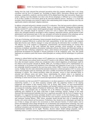 COMPUTER USE BY SECONDARY SCHOOL PRINCIPALS | PDF | Professional School ...