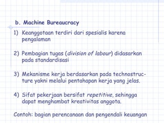 Pentingnya analisis karakteristik organisasi | PPT