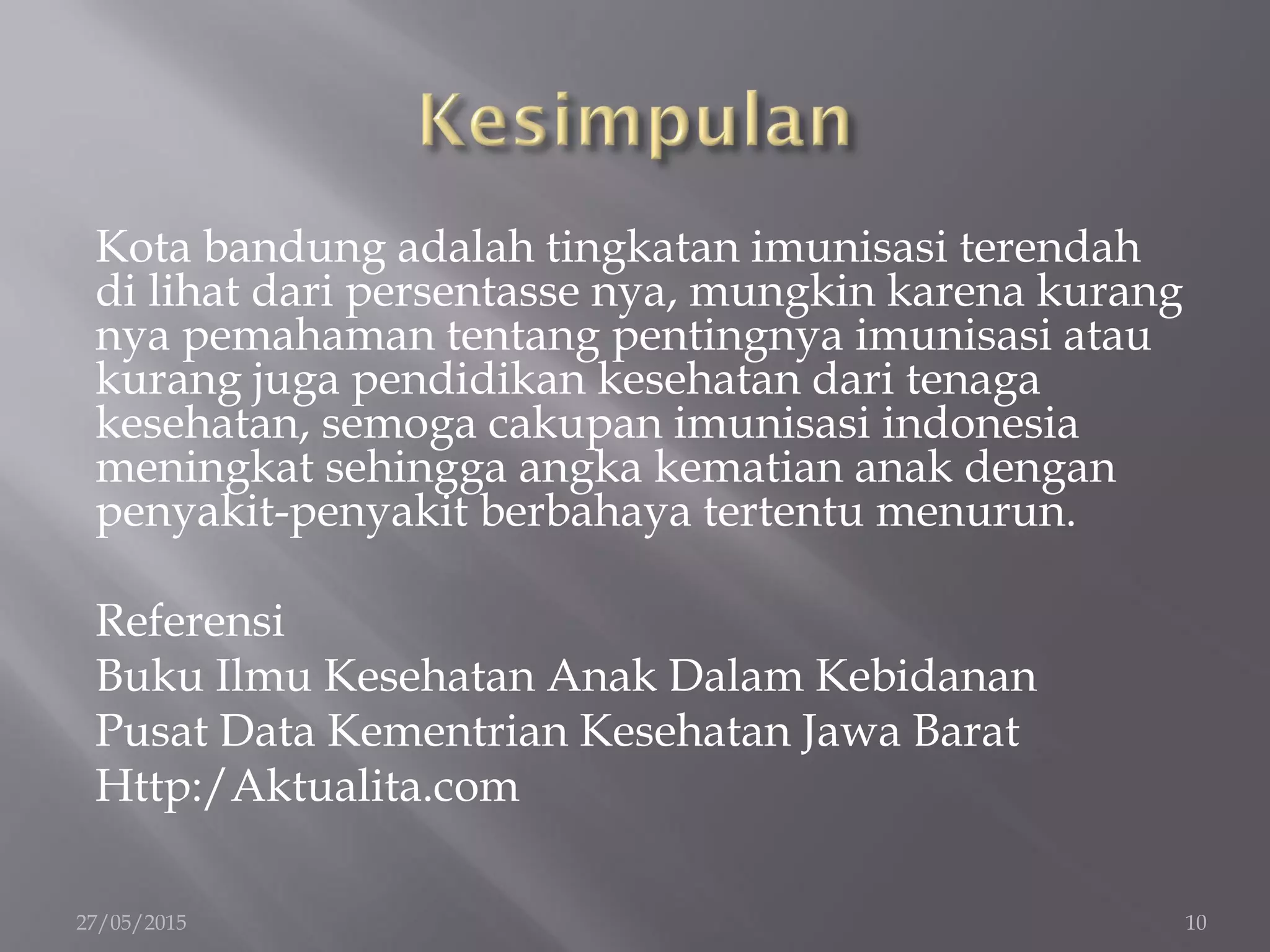 Pentingnya imunisasi | PDF
