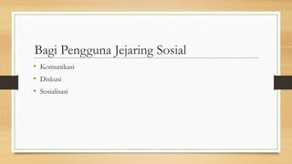 Pentingnya internet bagi manusia | PPTX