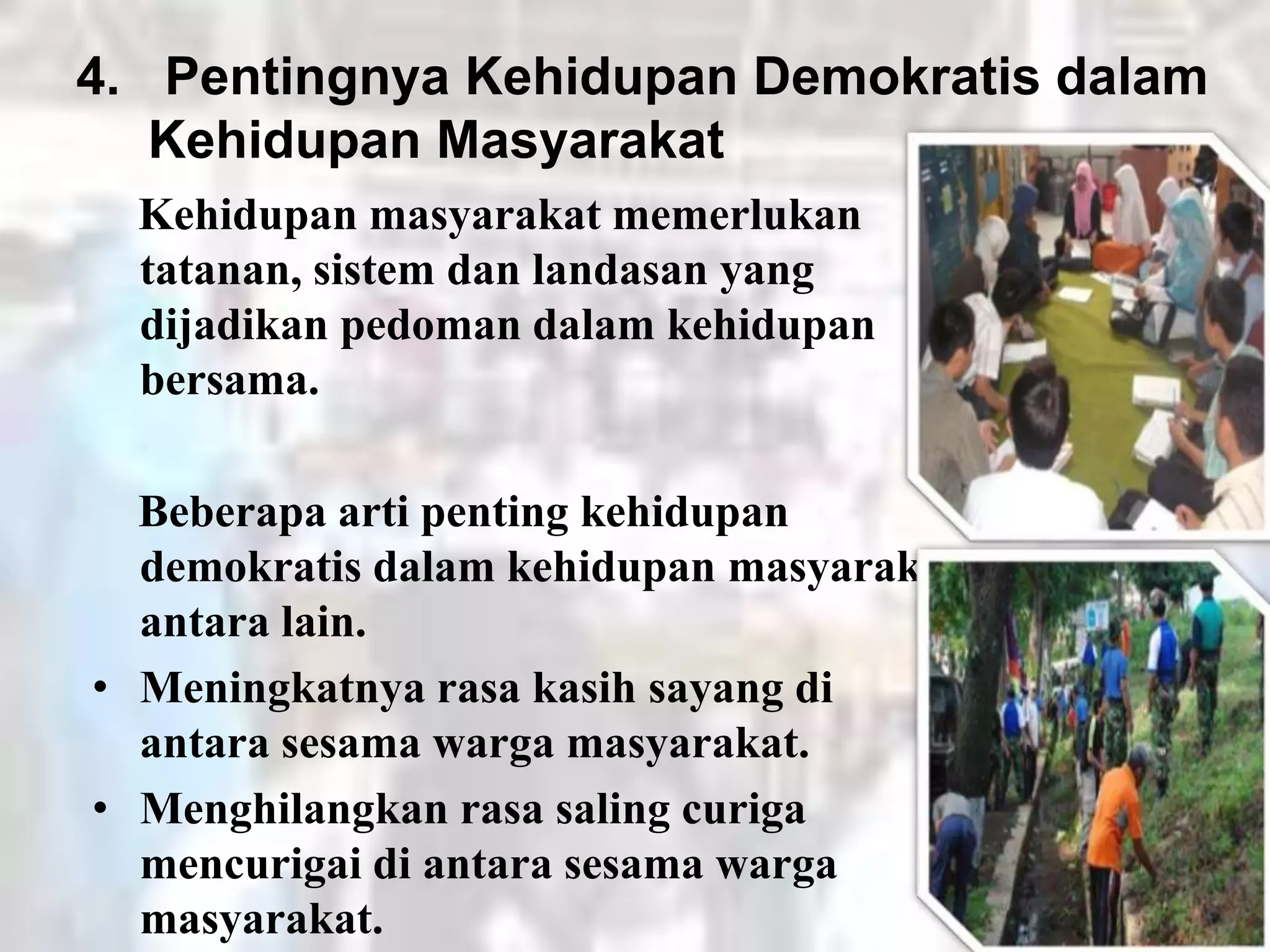Pentingnya kehidupan demokratis | PPTX