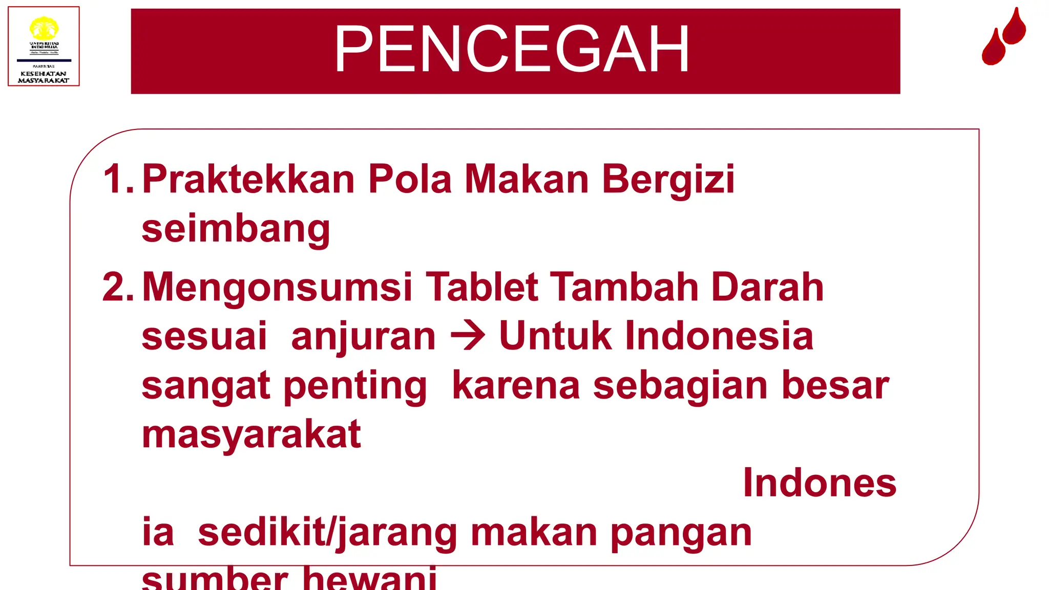 Pentingnya Penerapan Gizi Seimbang dan konsumsi TTD Pada Remaja untuk ...