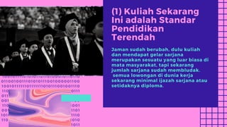 Pentingnya perkuliahan di era globalisasi | PDF