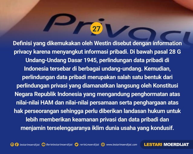 Pentingnya Perlindungan Privasi dan Data Pribadi | PDF