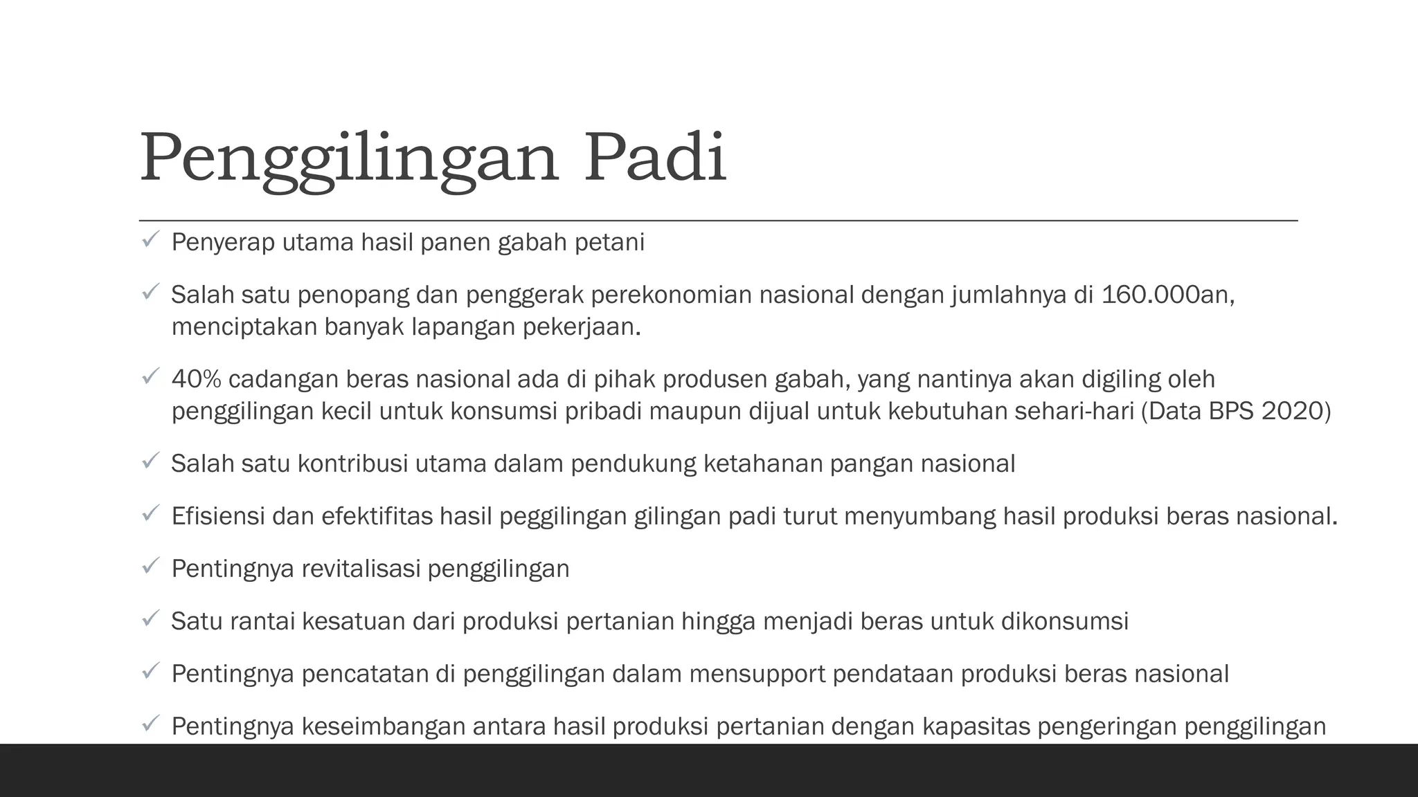 Pentingnya Revitalisasi Penggilingan Padi (2023) | PDF