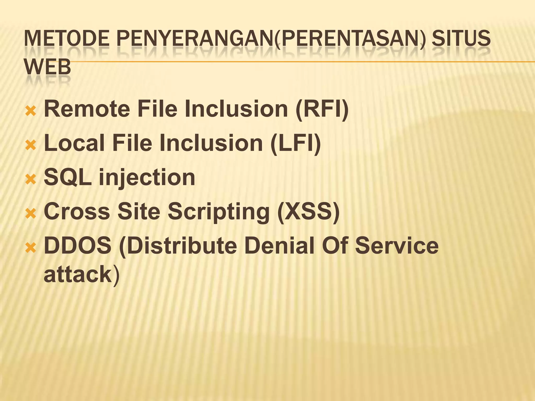 Pentingnya sistem keamanan web | PPTX
