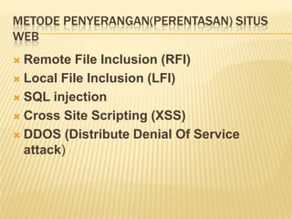 Pentingnya sistem keamanan web | PPTX