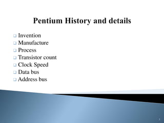 Pentium microprocessor | PPT | Free Download