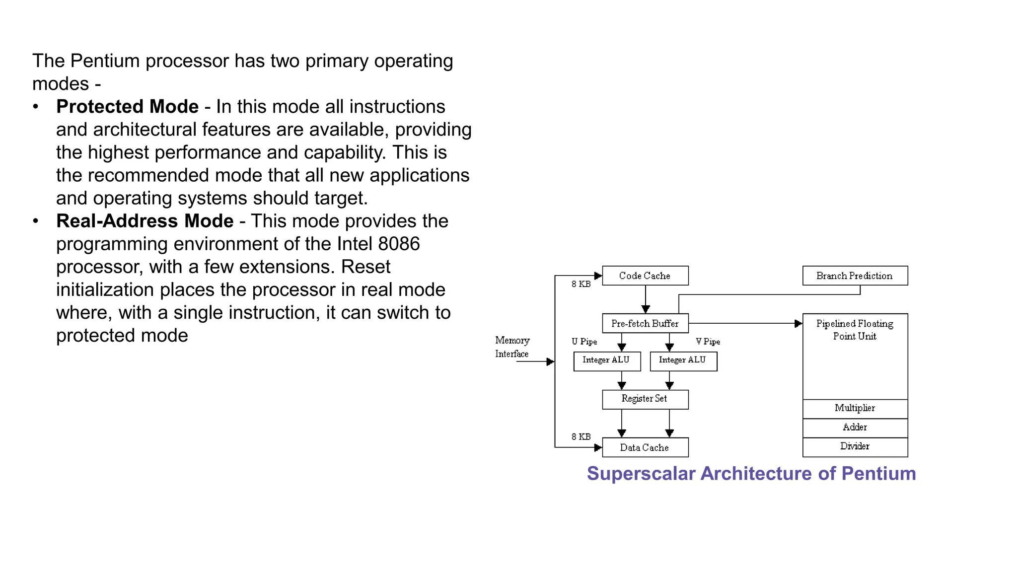 Pentium Architecture | PPTX