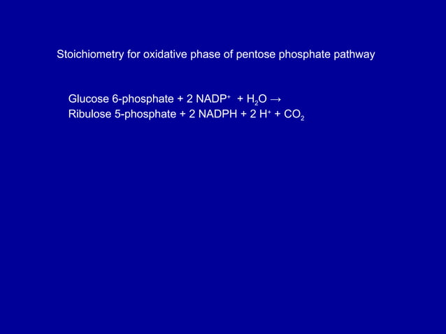 BIOCHEMISTRY 4 PENTOSE PHOSPHATE PATHWAY | PPT