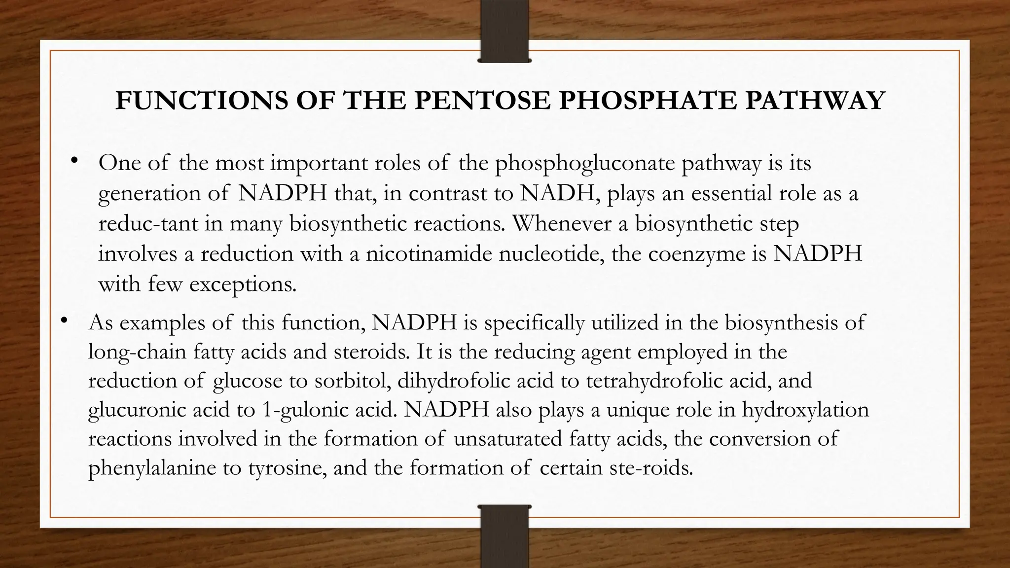 Pentose Phosphate Pathway - MSc biotechnology | PPTX