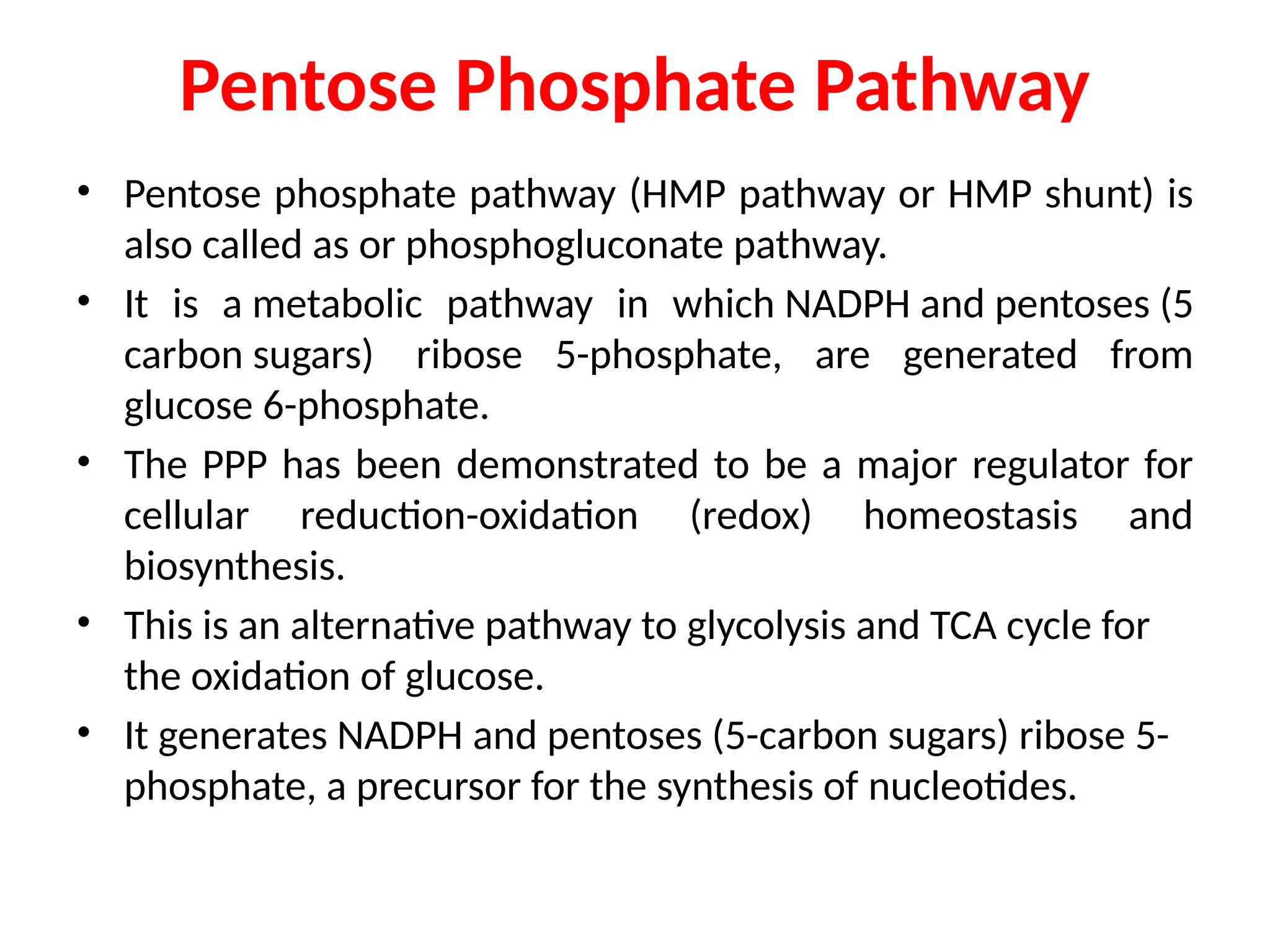 pentose phosphate pathway biochemistry topic | PPT