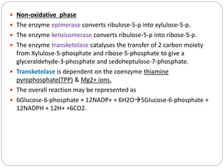 Pentose phosphate pathway,hmp shunt | PPTX