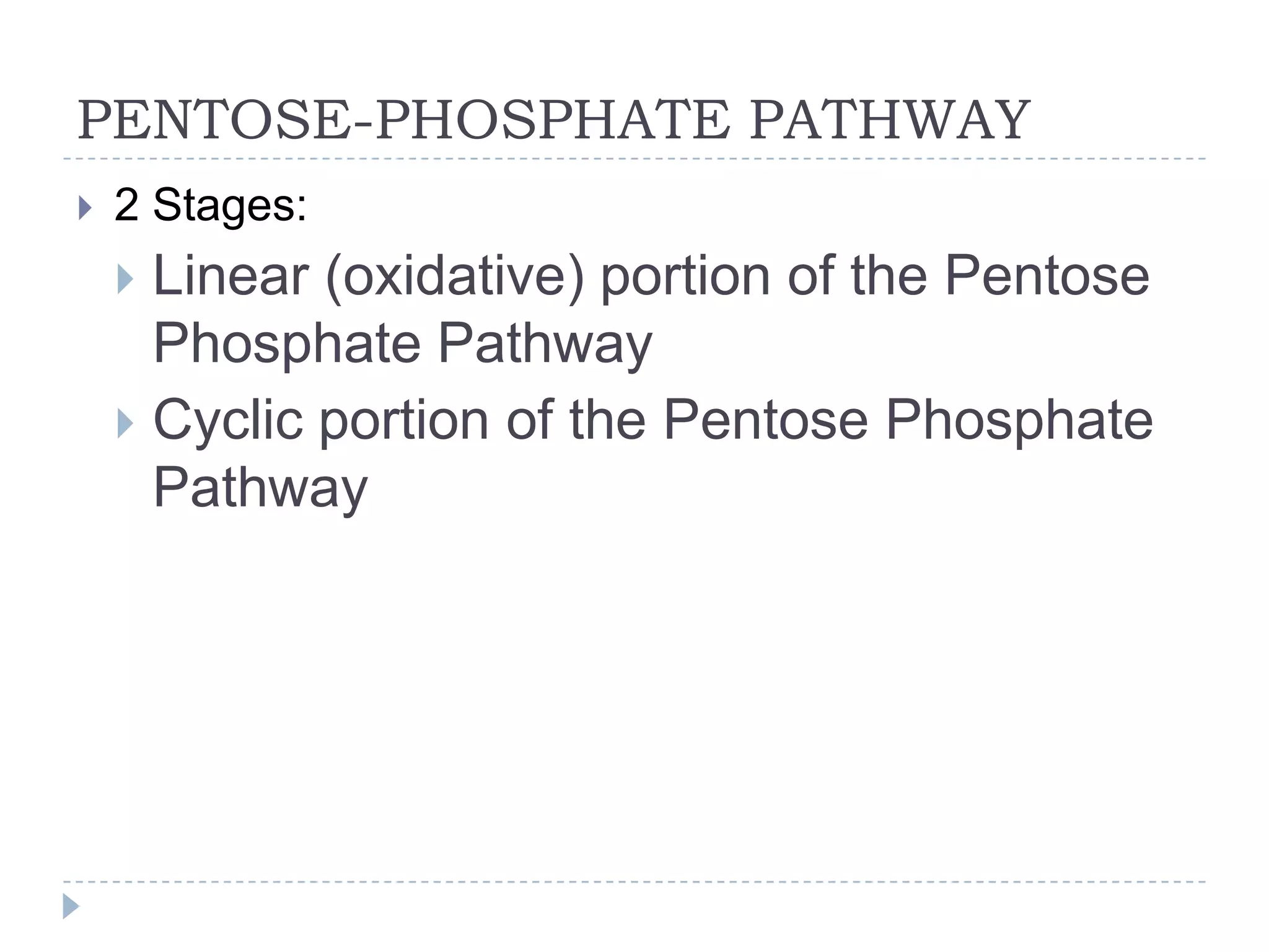 Pentose phosphate pathway summary | PPTX