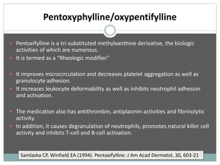 Pentoxifylline therapy in the management of oral submucous | PPTX