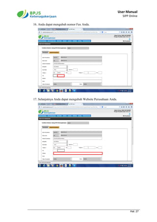Pentunjuk sipp online | PDF