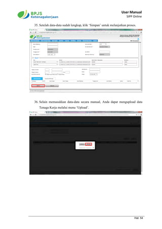 Pentunjuk sipp online | PDF