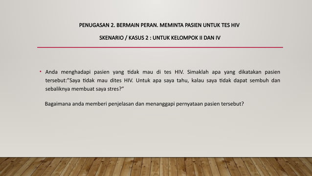 Penugasan Kelompok Kelas Perawat OJT PDP | PPT