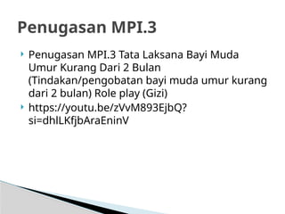 Penugasan Role Play Gizi tugas perorangan | PPTX