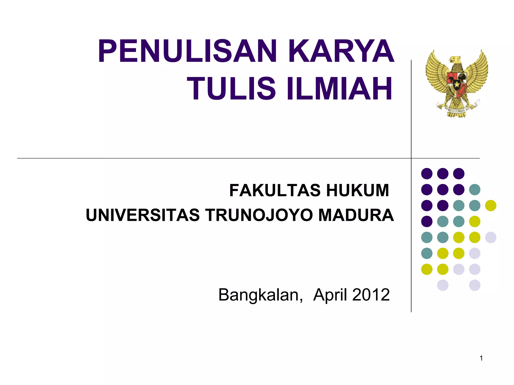 Penulisan karya-tulis-ilmiah | PPT