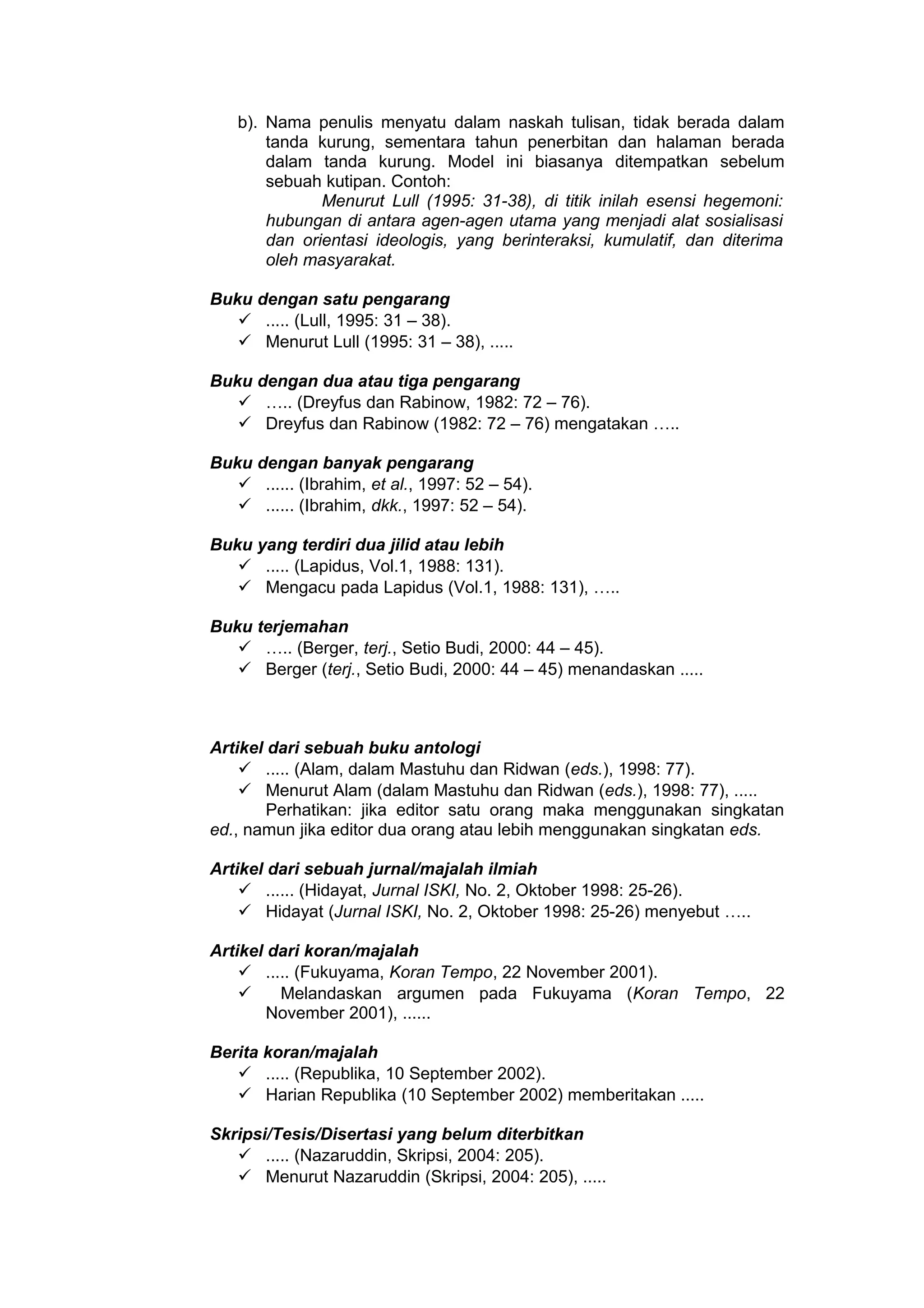 Penulisan kutipan | DOC