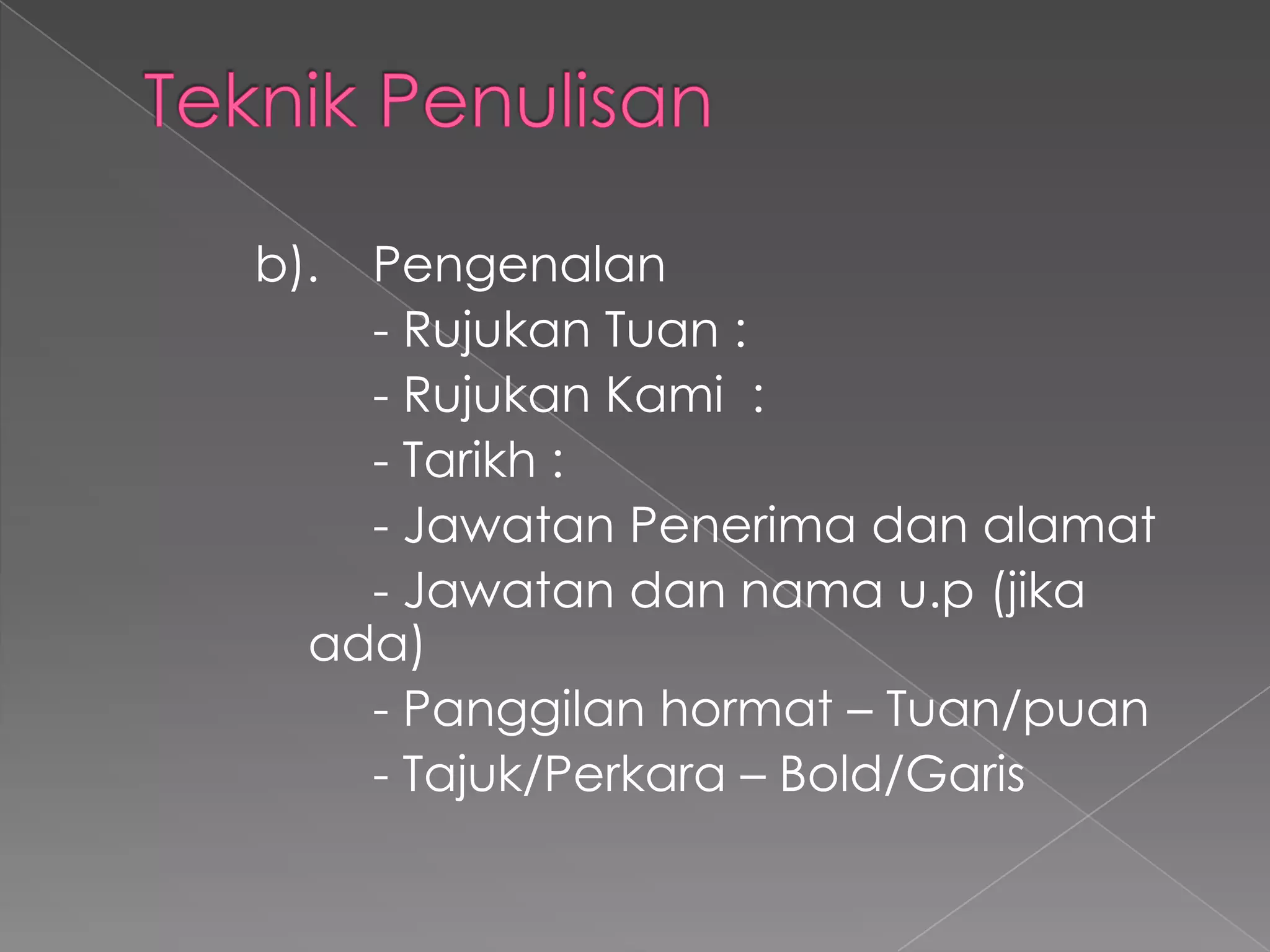 Penulisan Surat Rasmi | PPSX