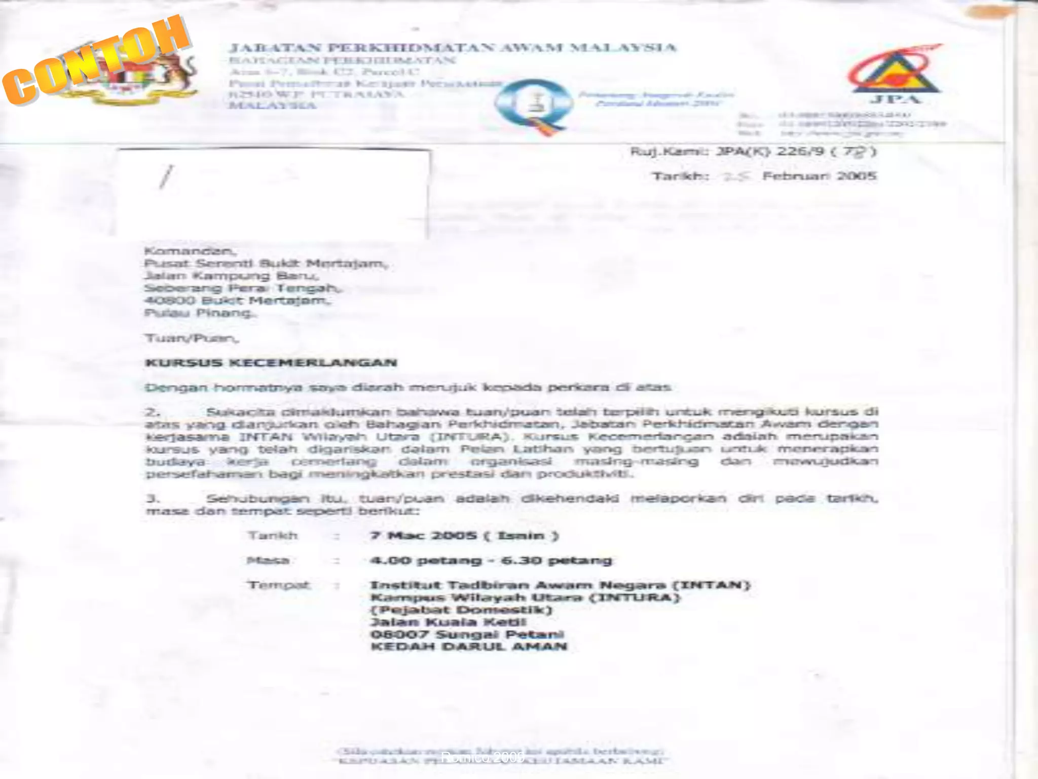 Penulisan Surat Rasmi | PPSX