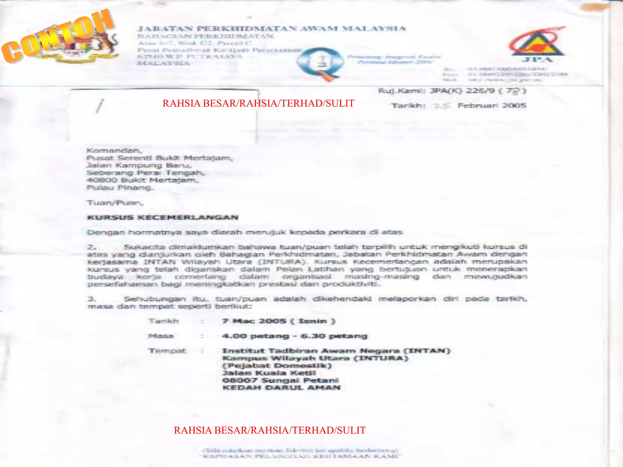 Penulisan Surat Rasmi | PPSX
