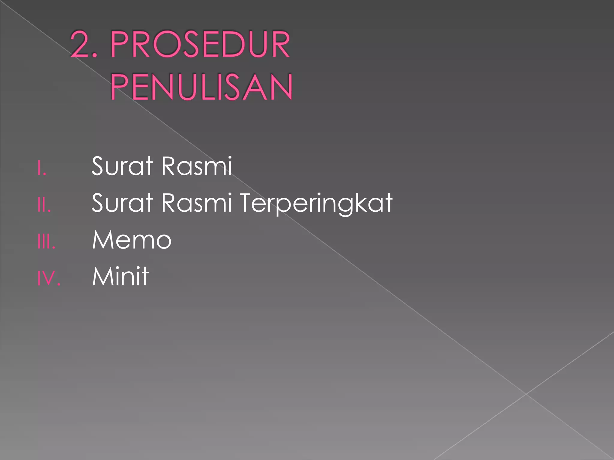 Penulisan Surat Rasmi | PPSX
