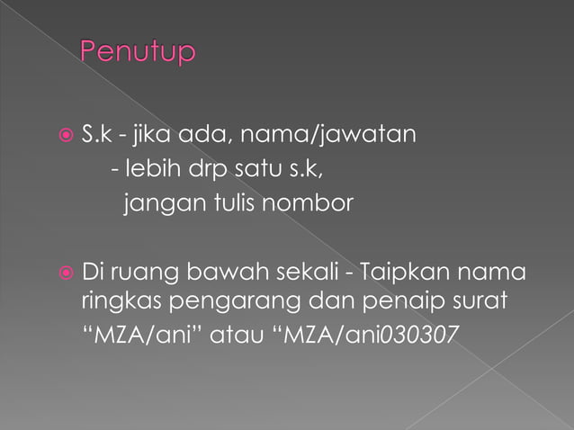 Penulisan Surat Rasmi | PPSX